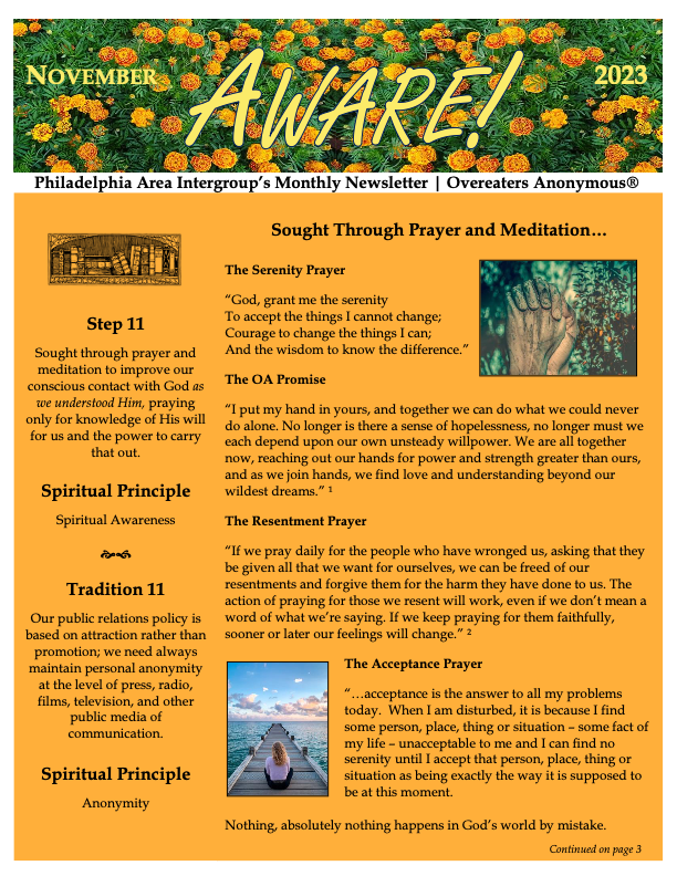 Philadelphia Area Overeaters Anonymous